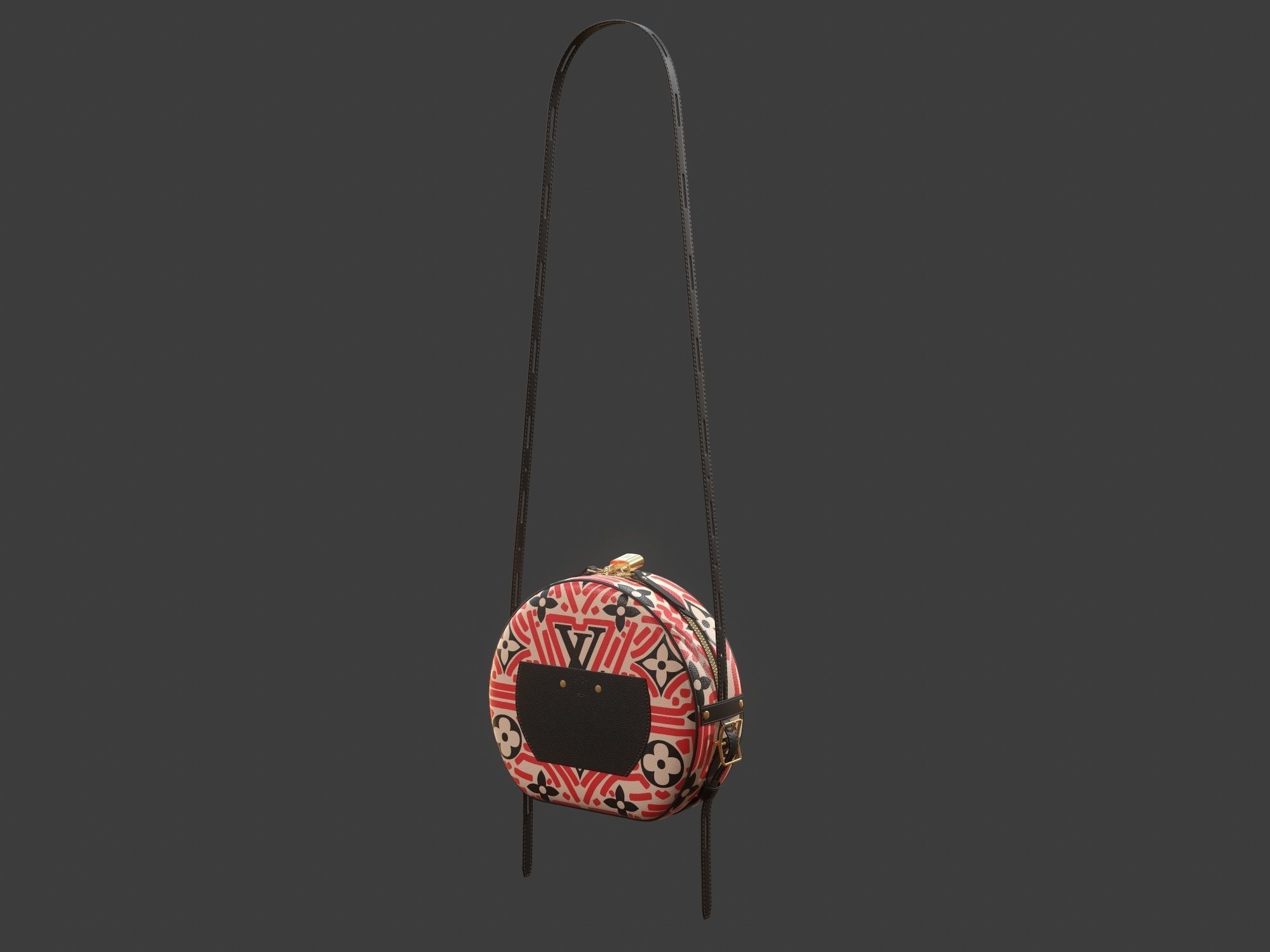 3D model Louis Vuitton Boite Chapeau Souple Bag Crafty Cream Red ...