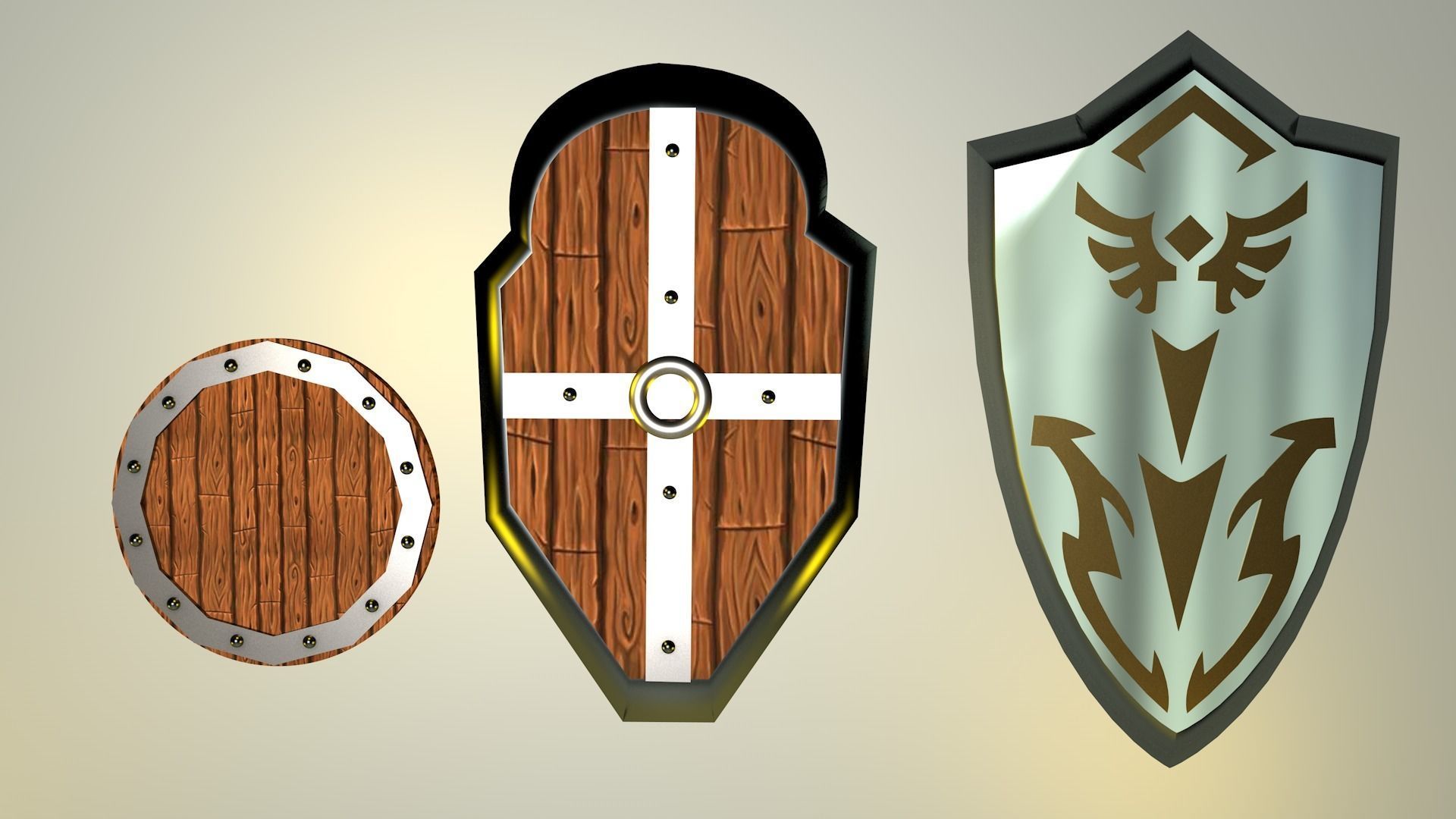 Cartoon Melee weapons 3D model | CGTrader