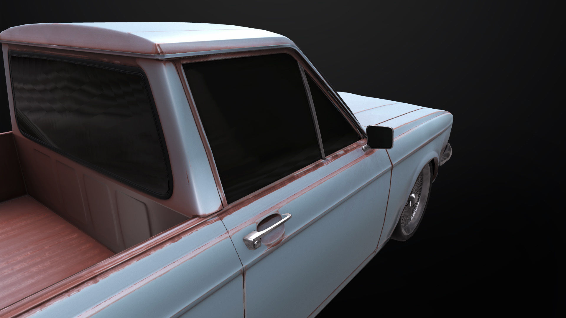3D model Vanet Peykan - Rusty Classic Car VR / AR / low-poly | CGTrader