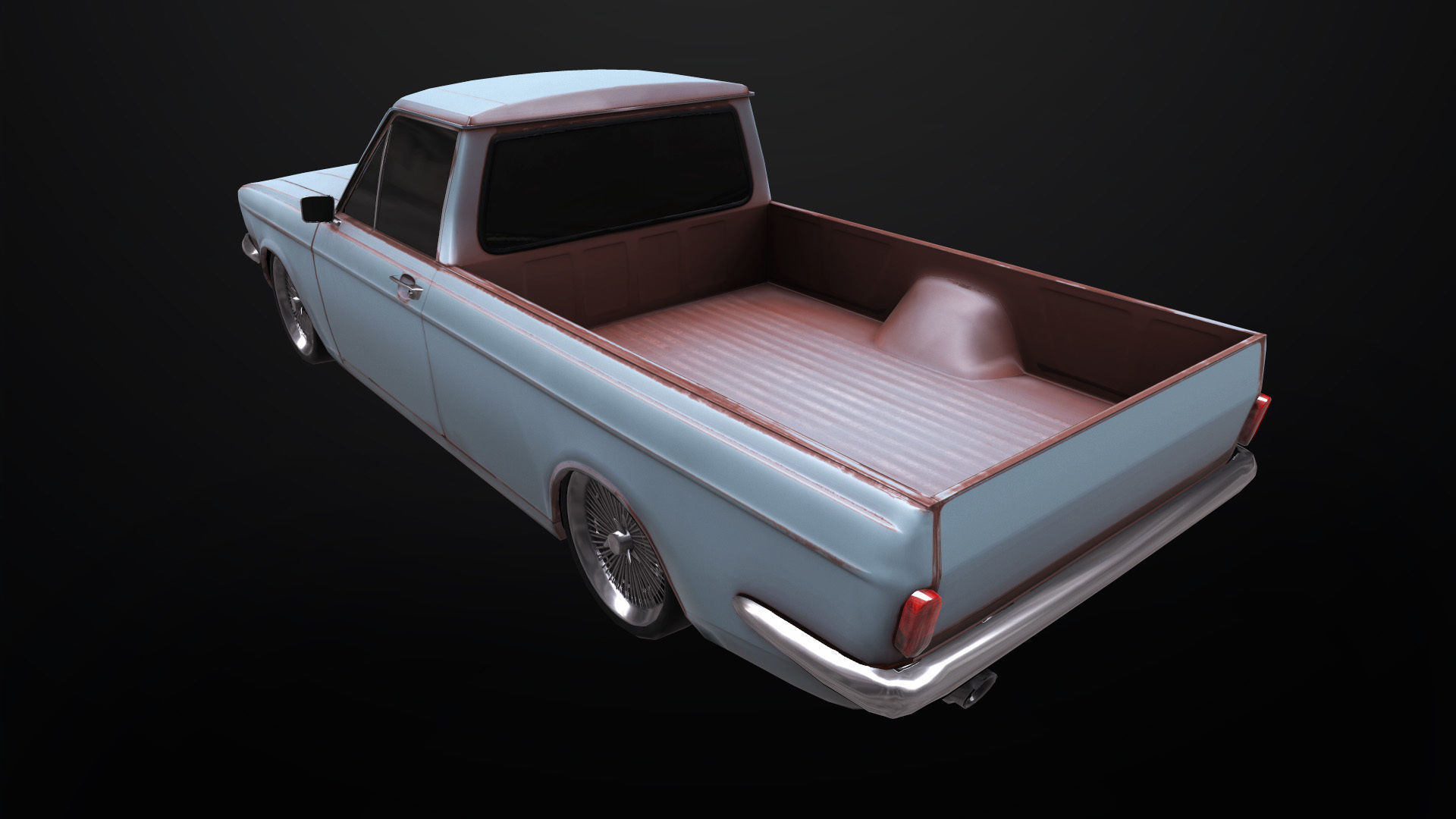 3d Model Vanet Peykan Rusty Classic Car Vr Ar Low Poly Cgtrader