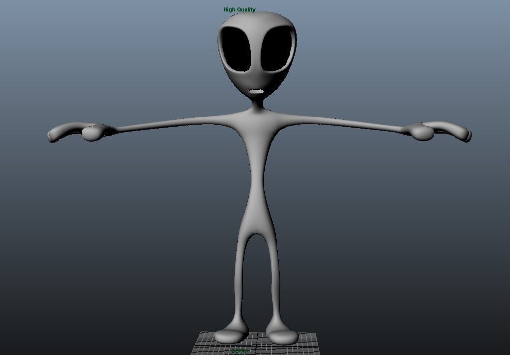 Alien Model free 3D model | CGTrader