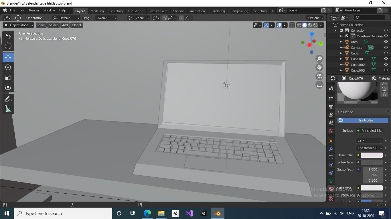 3D model Laptop setup VR / AR / low-poly | CGTrader