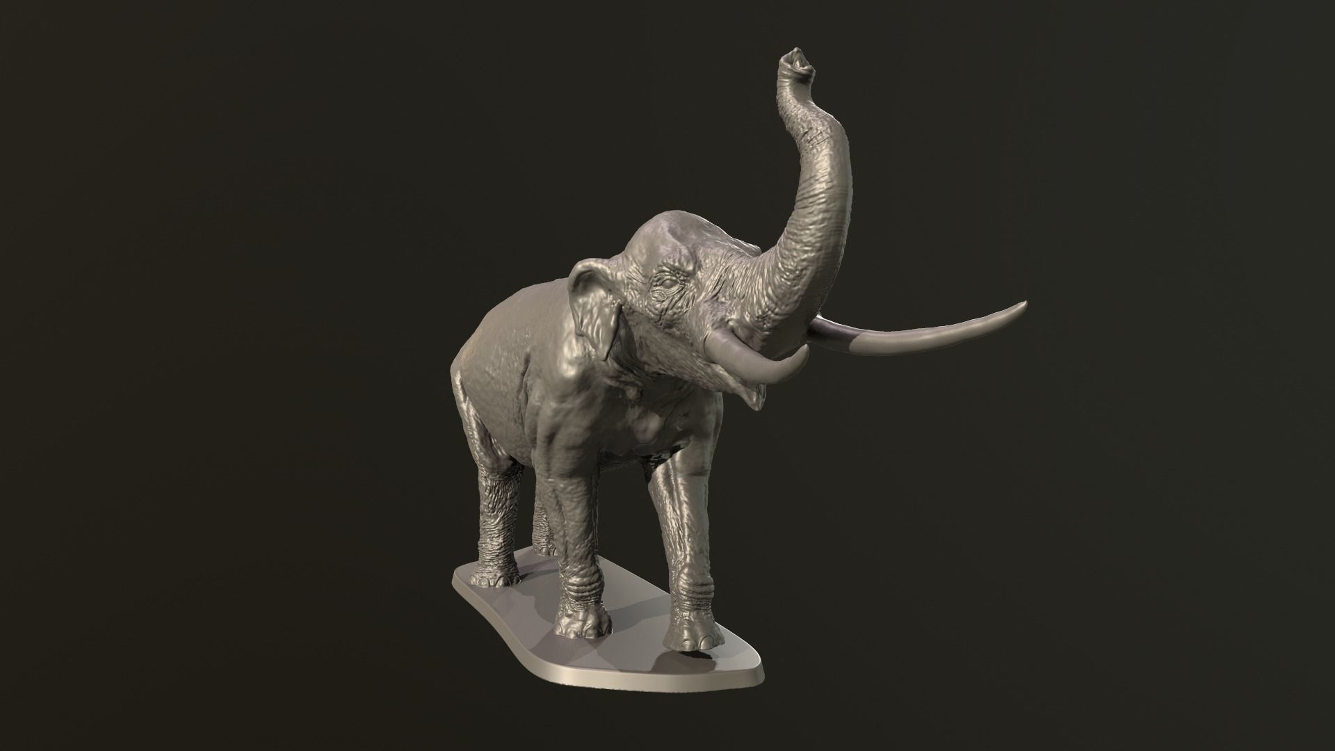 Sinomastodon elephant with tusks 3D model 3D printable | CGTrader