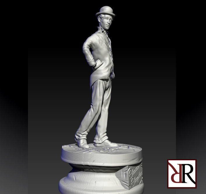charlie chaplin 3D model 3D printable | CGTrader
