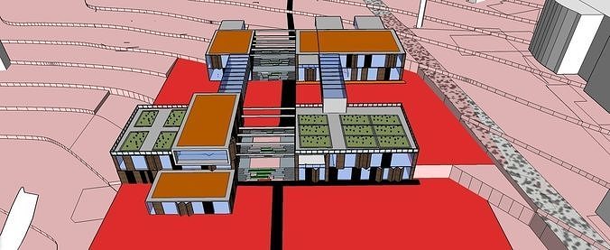 Society Center 3D model 3D printable | CGTrader