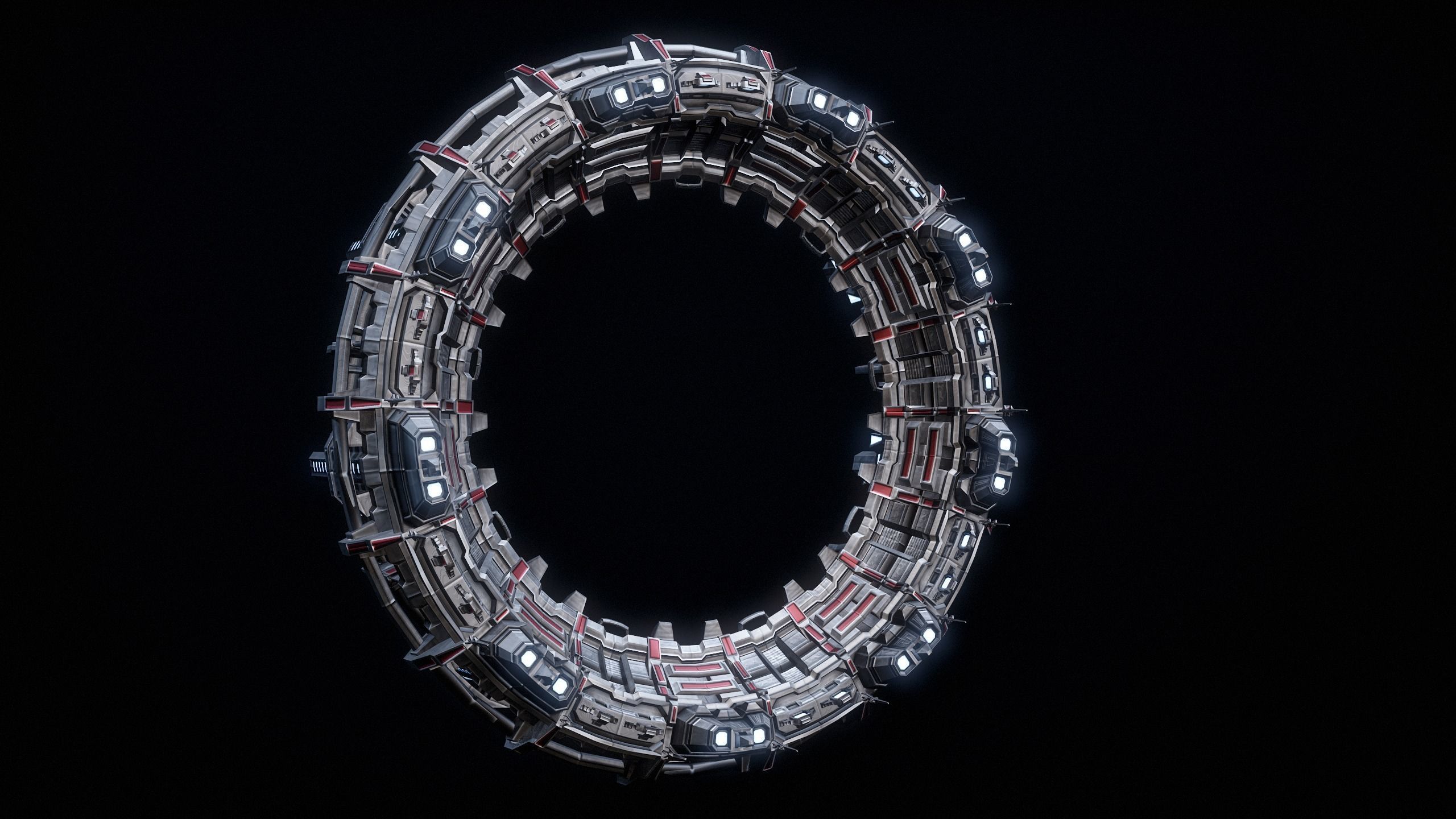 3D model Sci-Fi Star Gates Type 02 Low Poly VR / AR / low-poly | CGTrader