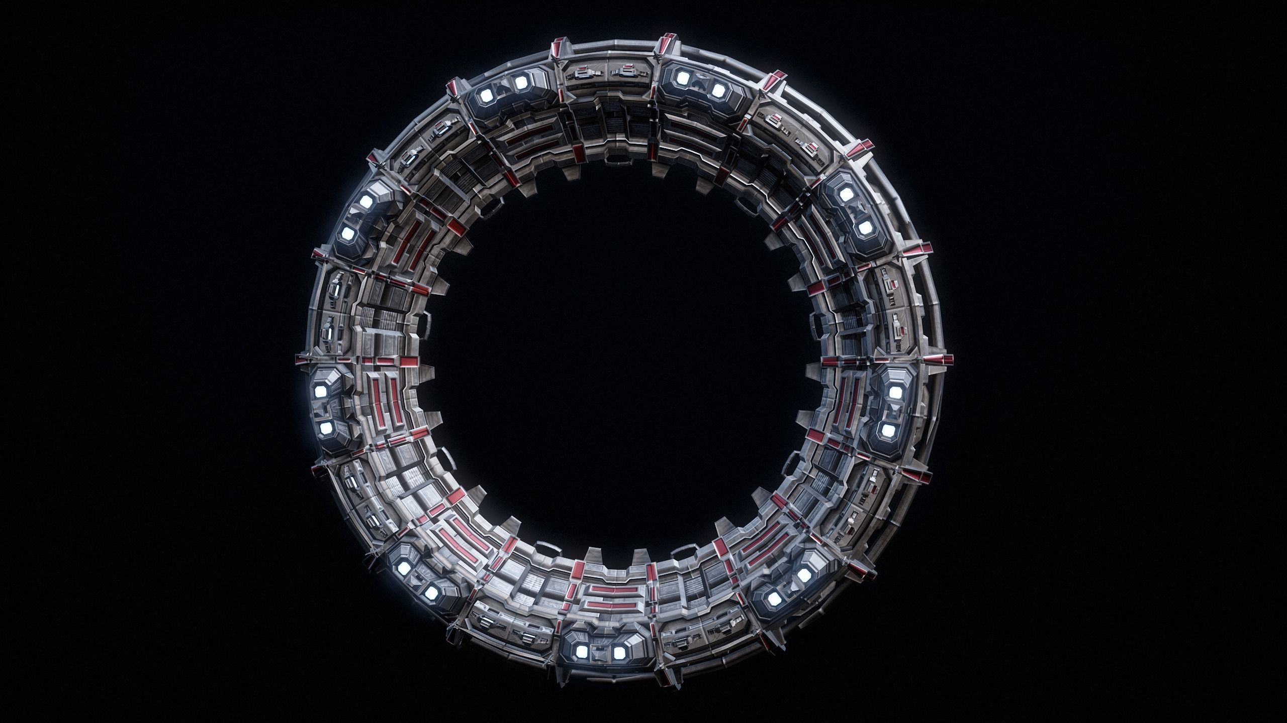 3D model Sci-Fi Star Gates Type 02 Low Poly VR / AR / low-poly | CGTrader