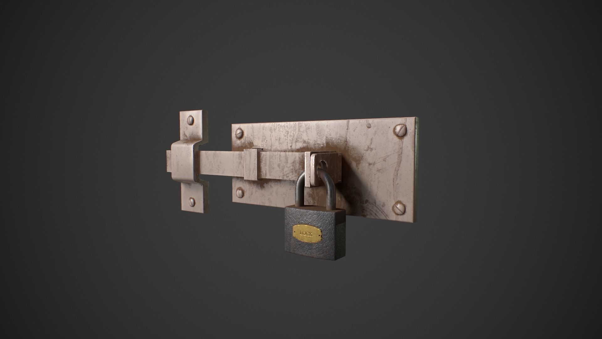 3D model Door Lock VR / AR / low-poly | CGTrader