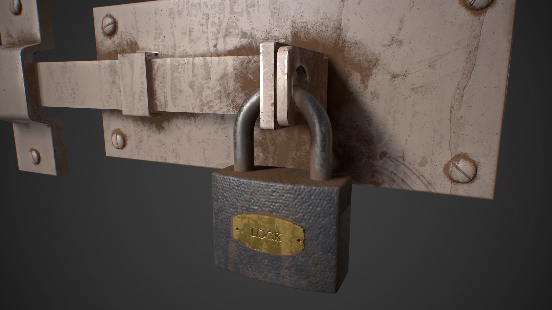 3D model Door Lock VR / AR / low-poly | CGTrader