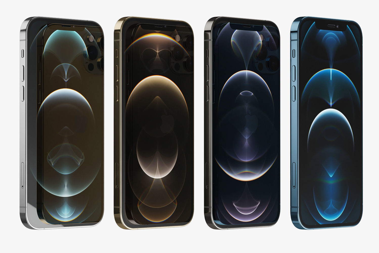 Apple iPhone 12 pro all colors 3D model | CGTrader