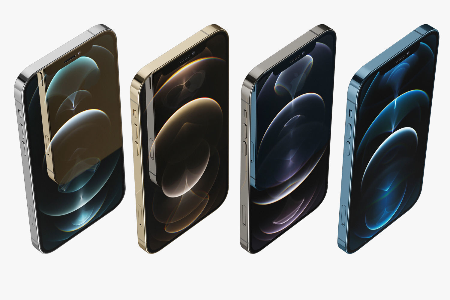 Apple iPhone 12 pro all colors 3D model | CGTrader