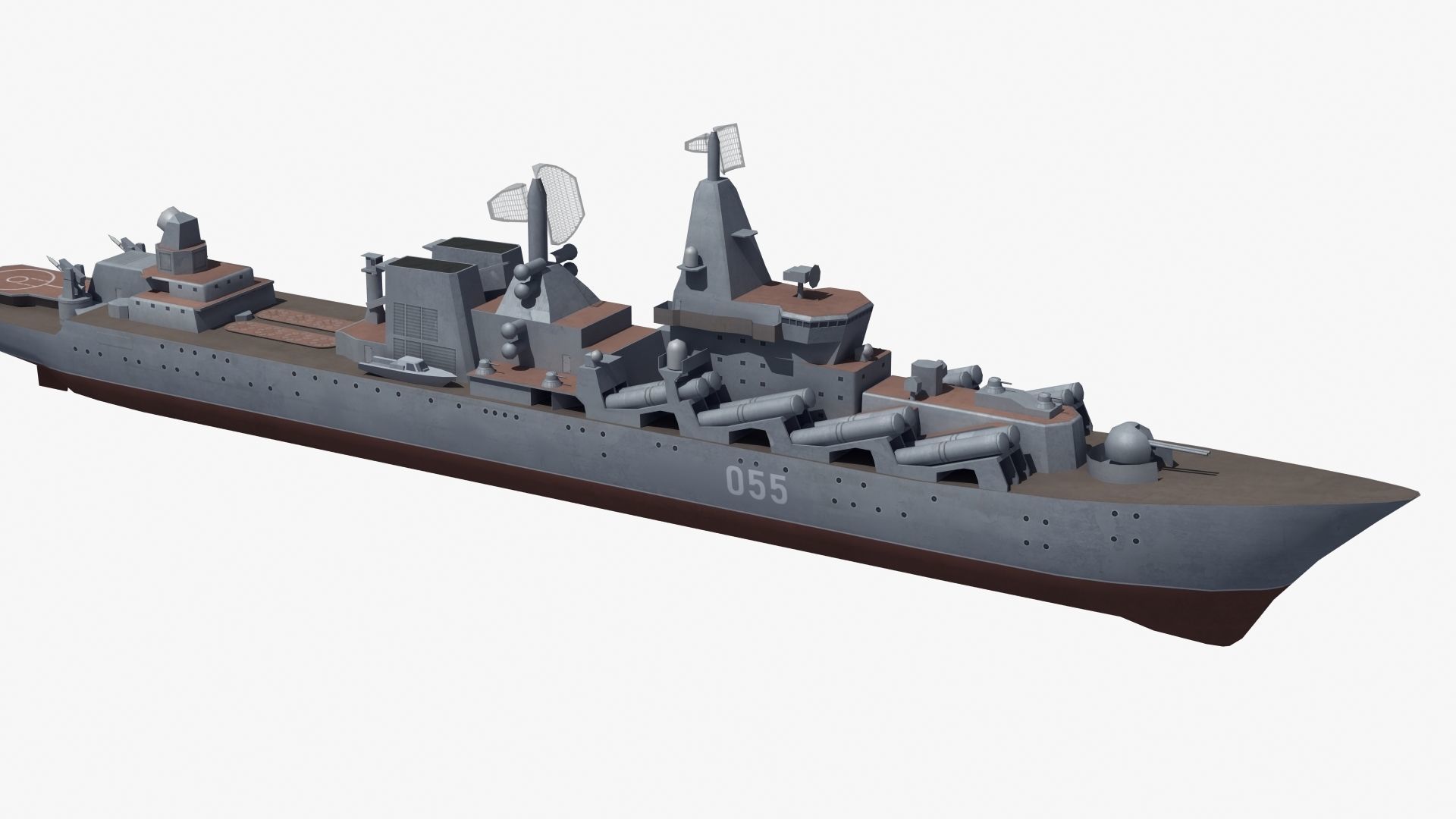 3D model Slava Class Cruiser VR / AR / low-poly | CGTrader