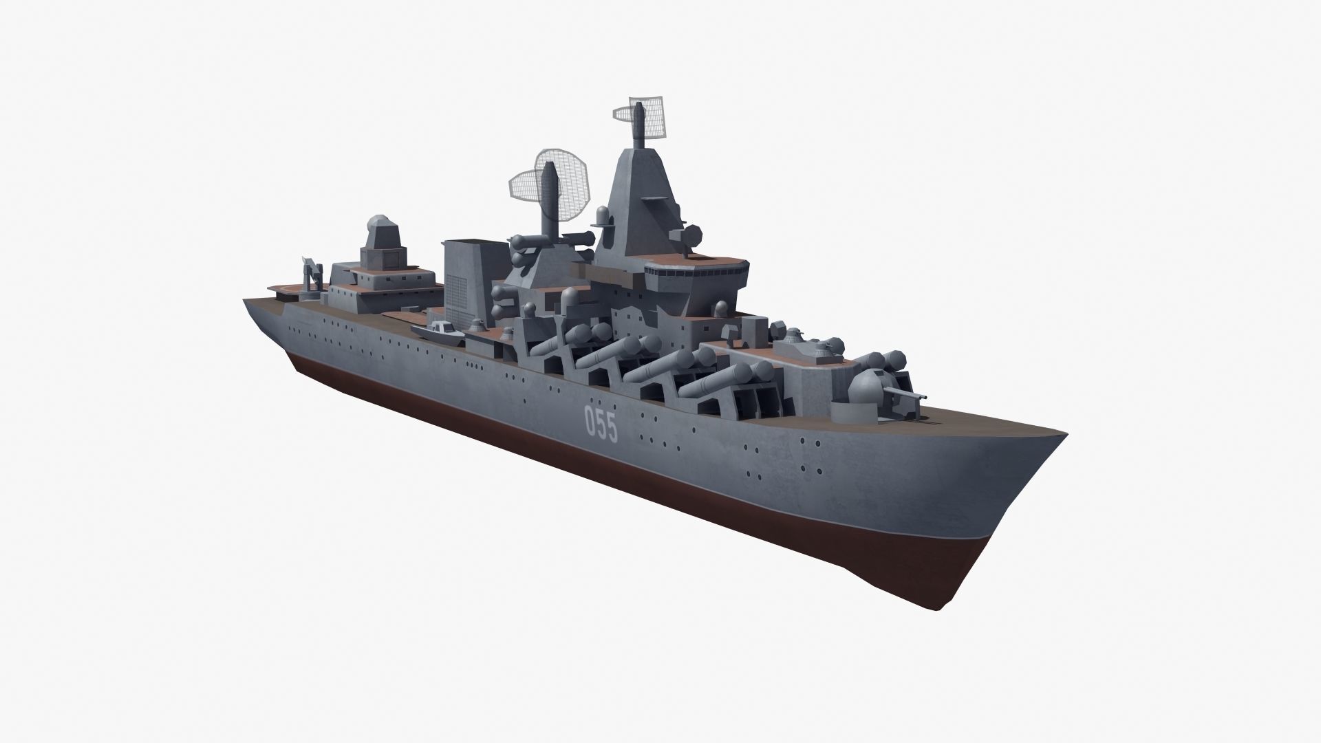 3D model Slava Class Cruiser VR / AR / low-poly | CGTrader