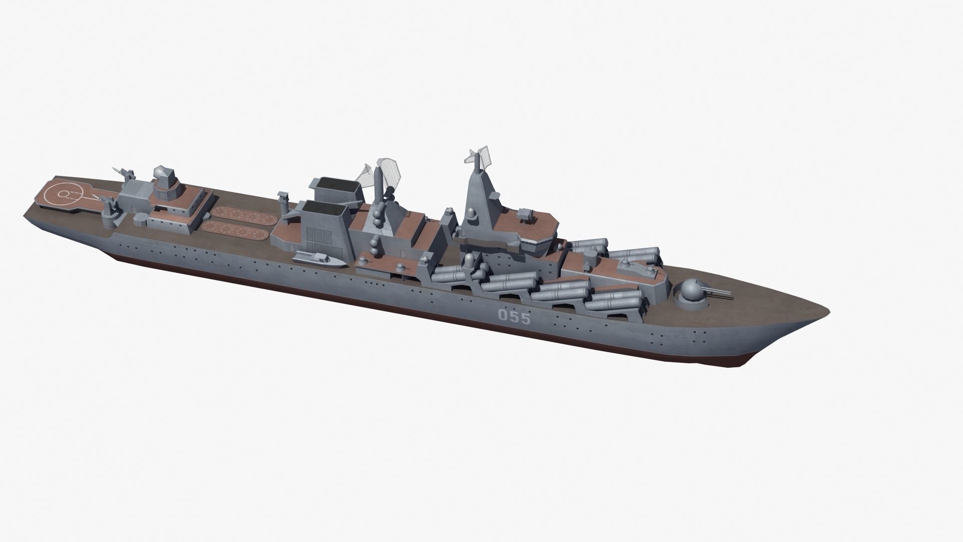 3D model Slava Class Cruiser VR / AR / low-poly | CGTrader