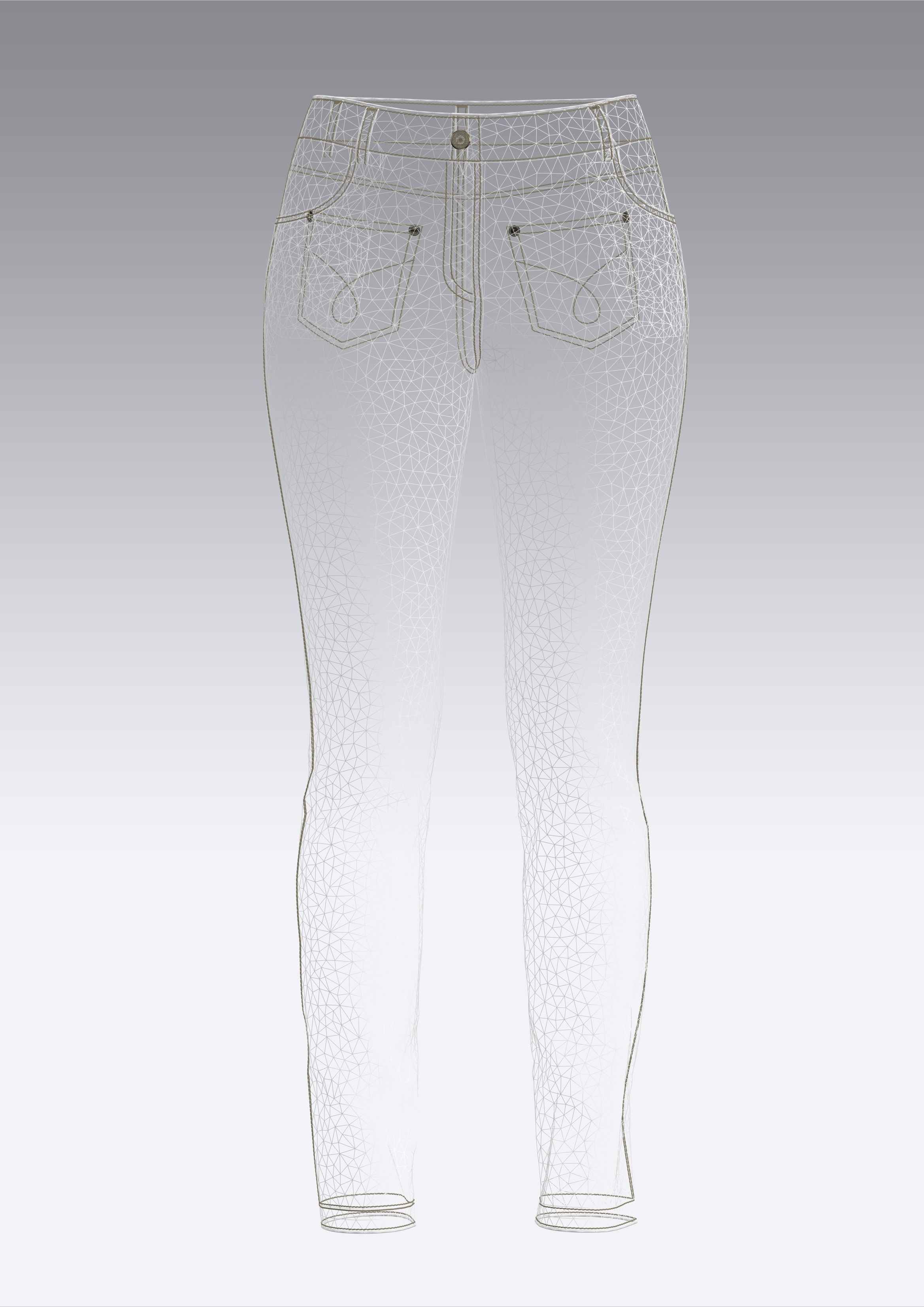 Skinny jeans for Marvelous Designer CLO 3D model 3D model | CGTrader