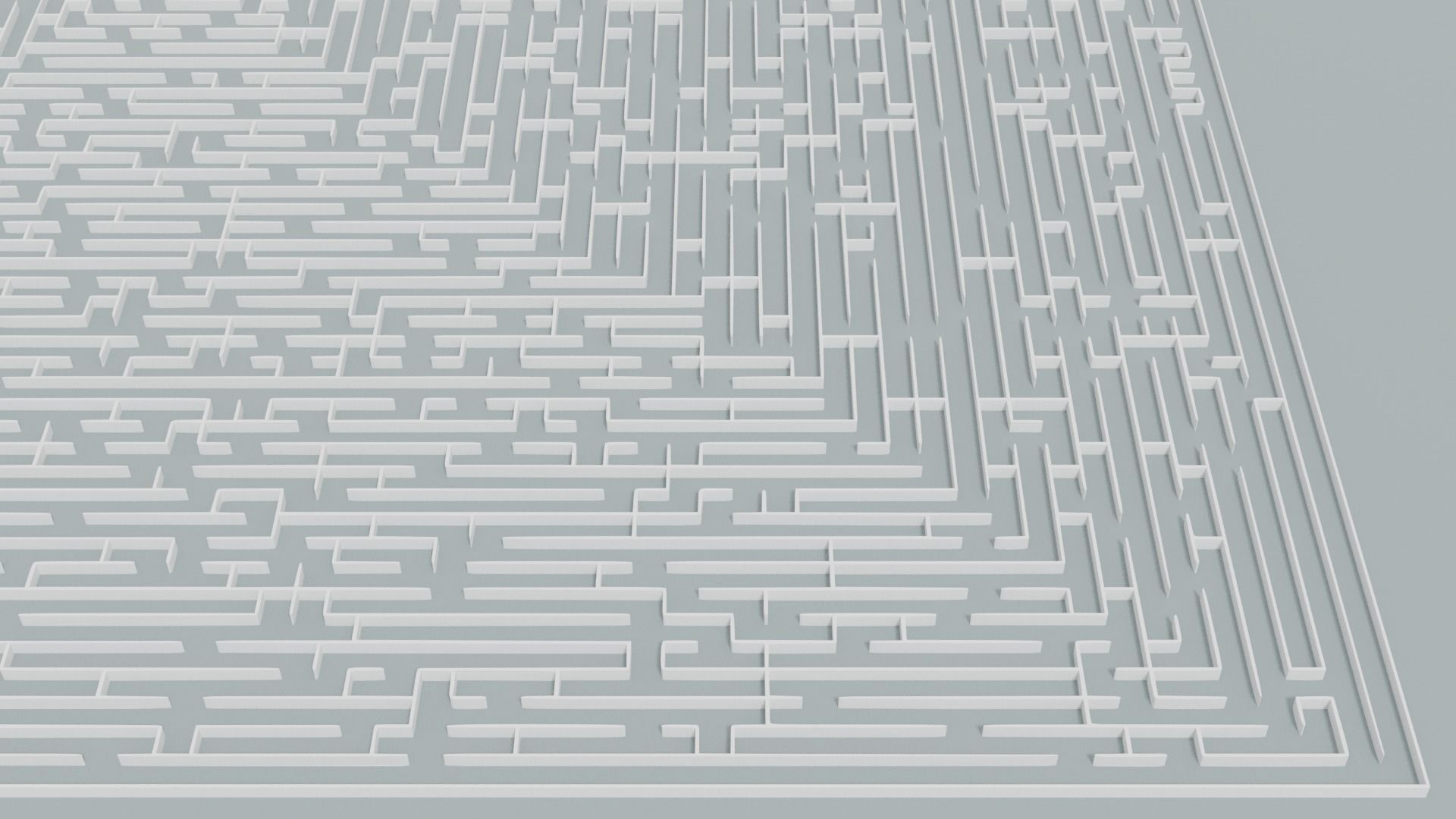 3D model Low poly large square maze VR / AR / low-poly | CGTrader