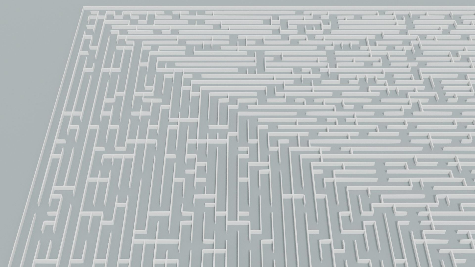 3D model Low poly large square maze VR / AR / low-poly | CGTrader