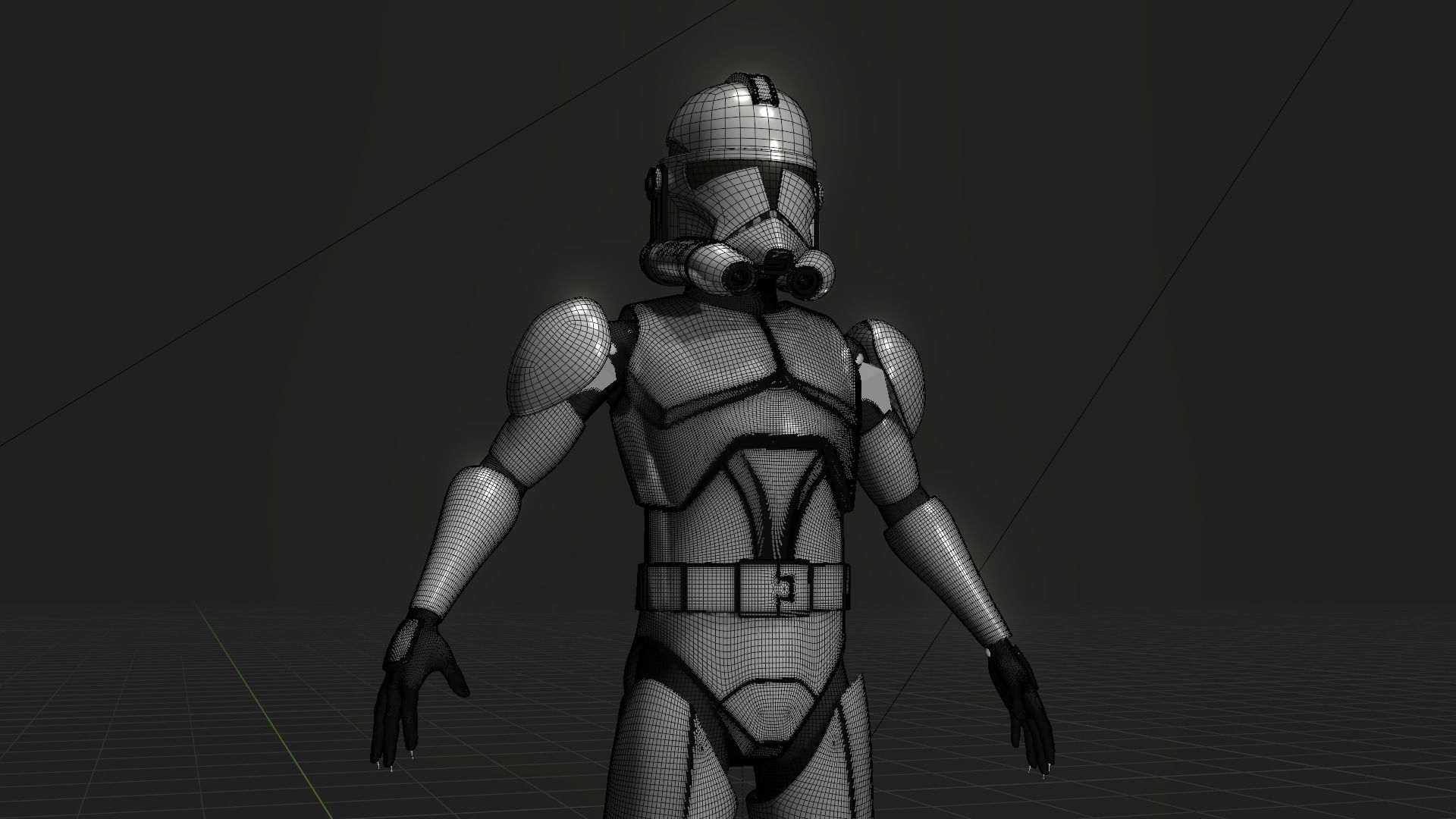 Clone Star Wars 3D model rigged | CGTrader