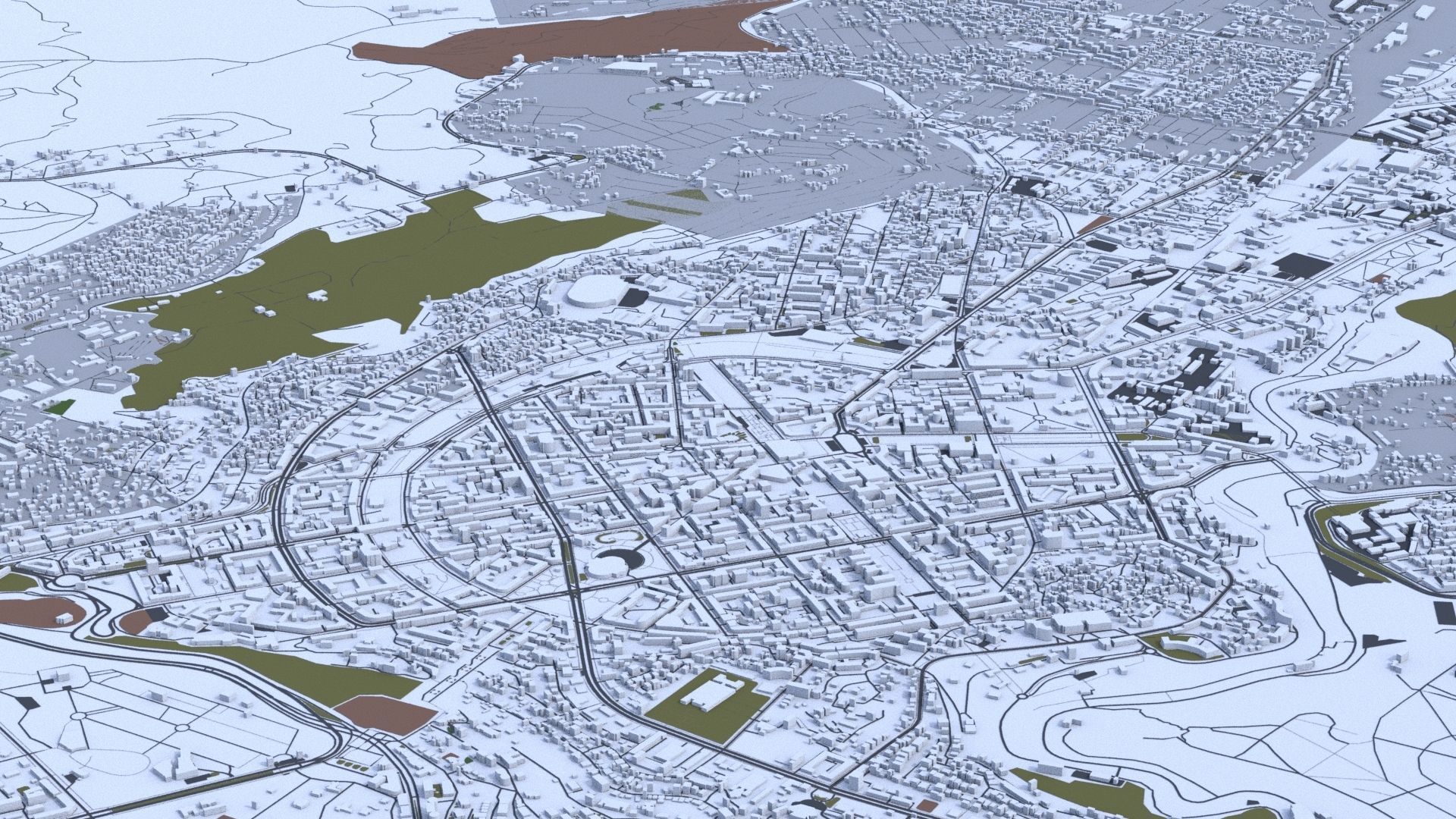 3D model Yerevan low-poly 3D model VR / AR / low-poly | CGTrader