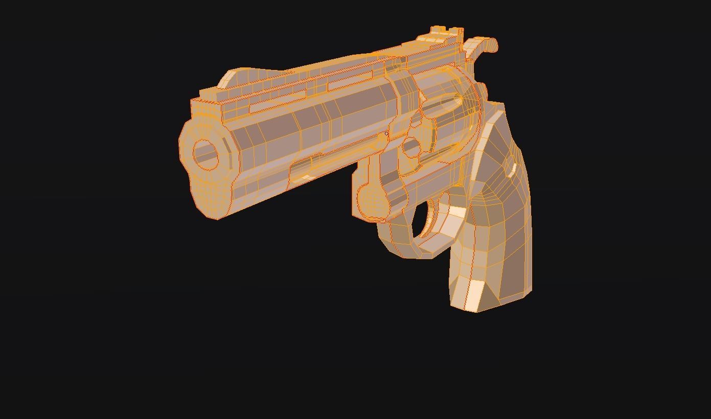 Revolver 3D 3D model | CGTrader