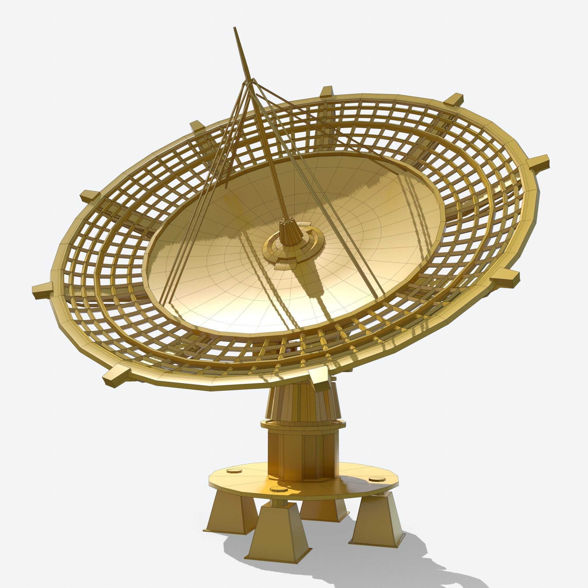 3D model Huge Satellite Dish VR / AR / low-poly | CGTrader