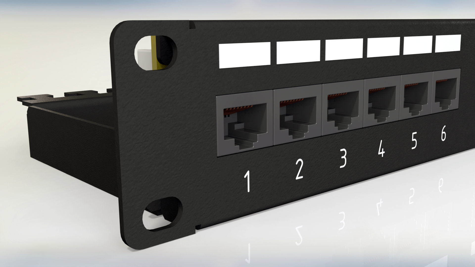 Patch panel 3D model | CGTrader