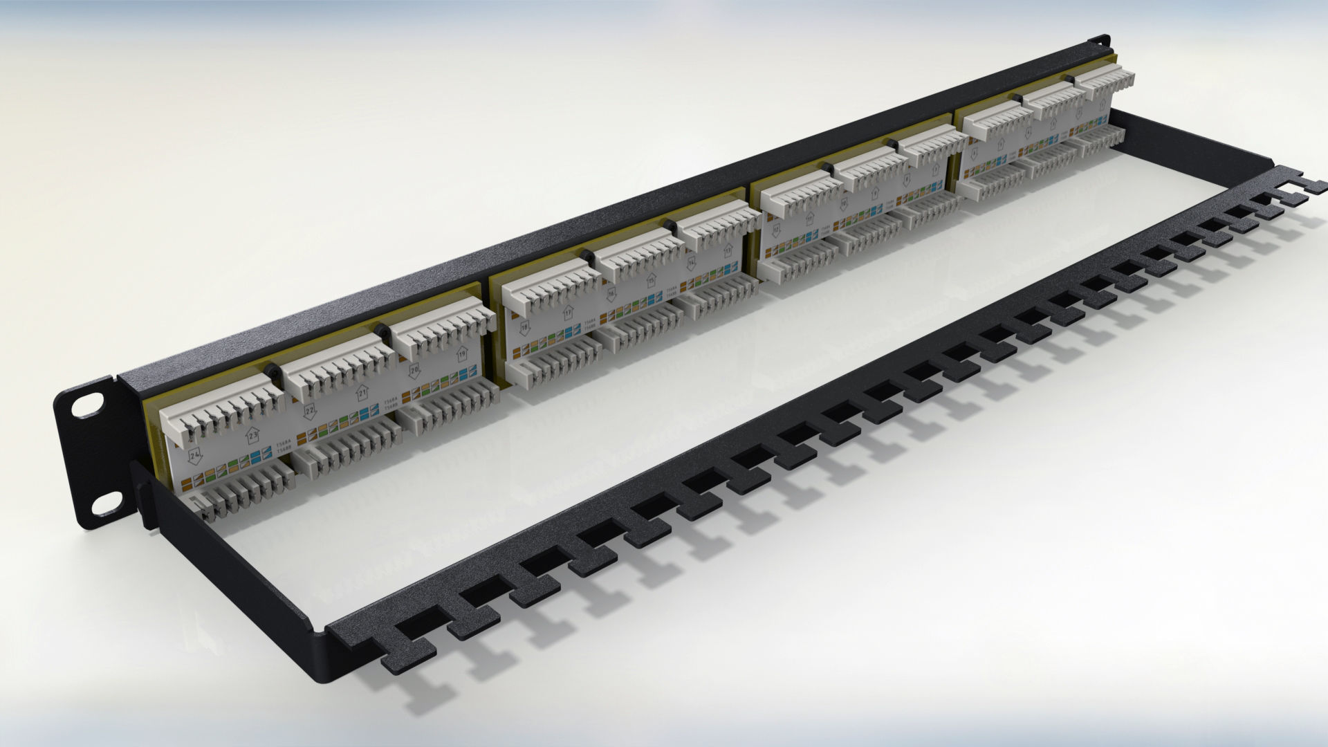 Patch panel 3D model | CGTrader