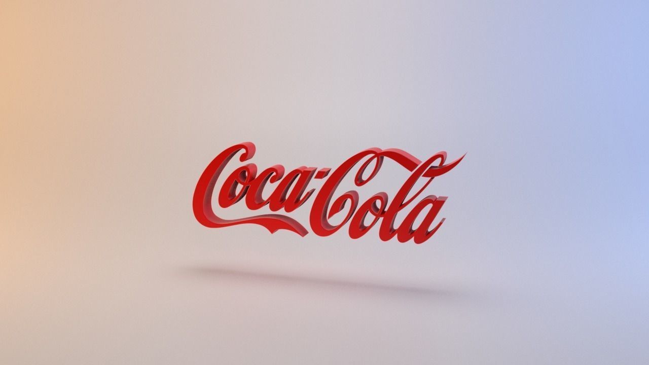 3D model Coca Cola Logo VR / AR / low-poly | CGTrader