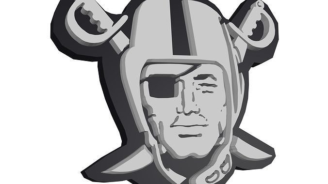 Raiders logo head only 3D model | CGTrader