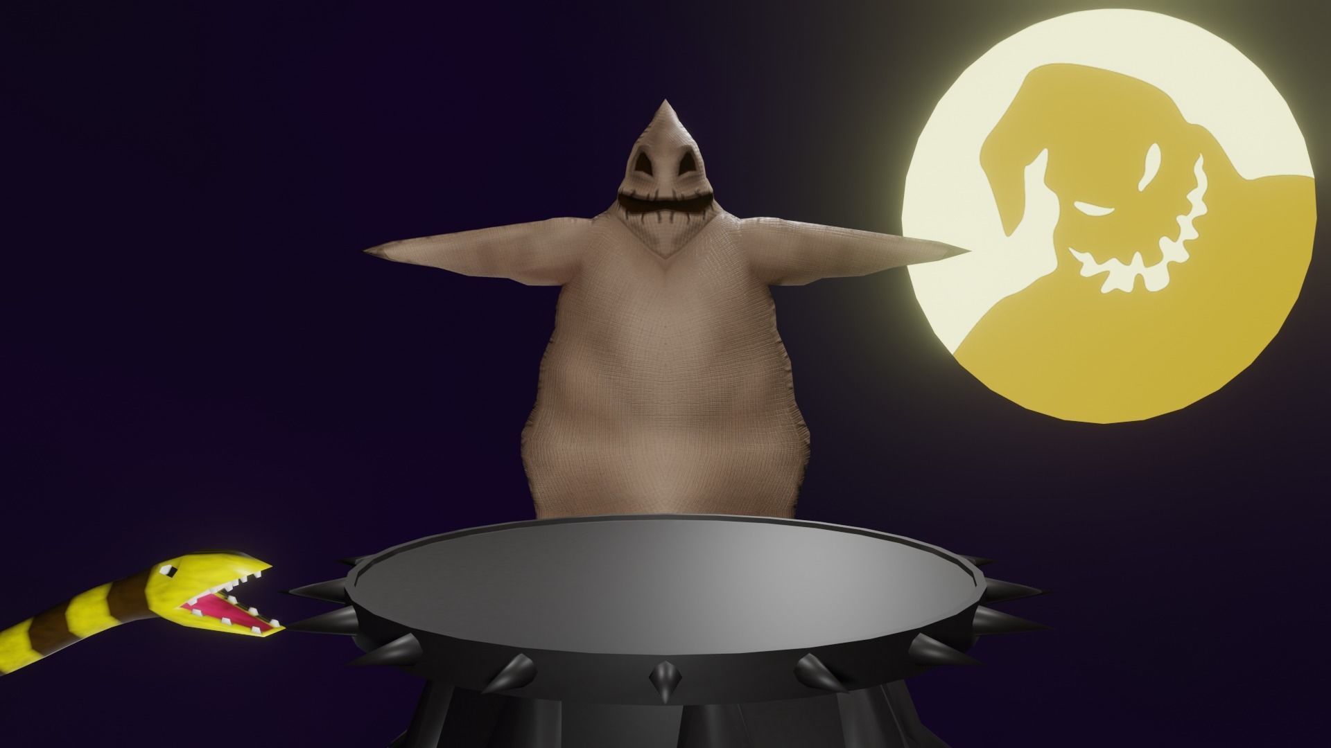 3D model Oogie Boogie-The Nightmare Before Christmas VR / AR / low-poly ...