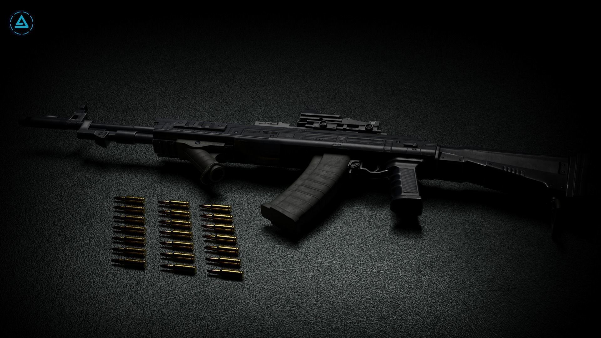 3D model AKL 97 Rifle VR / AR / low-poly | CGTrader