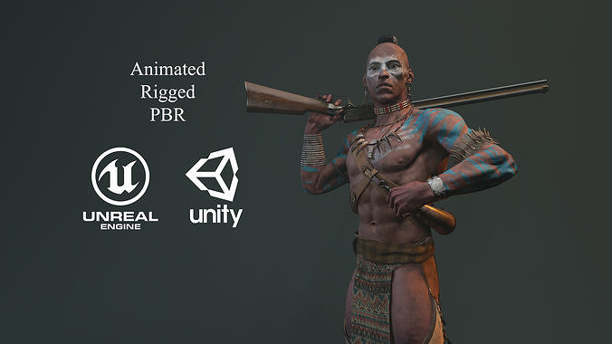 3D model Native American VR / AR / low-poly | CGTrader
