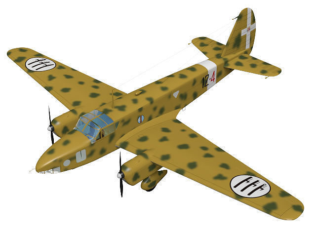 Caproni Ca309 Ghibli 3D model | CGTrader