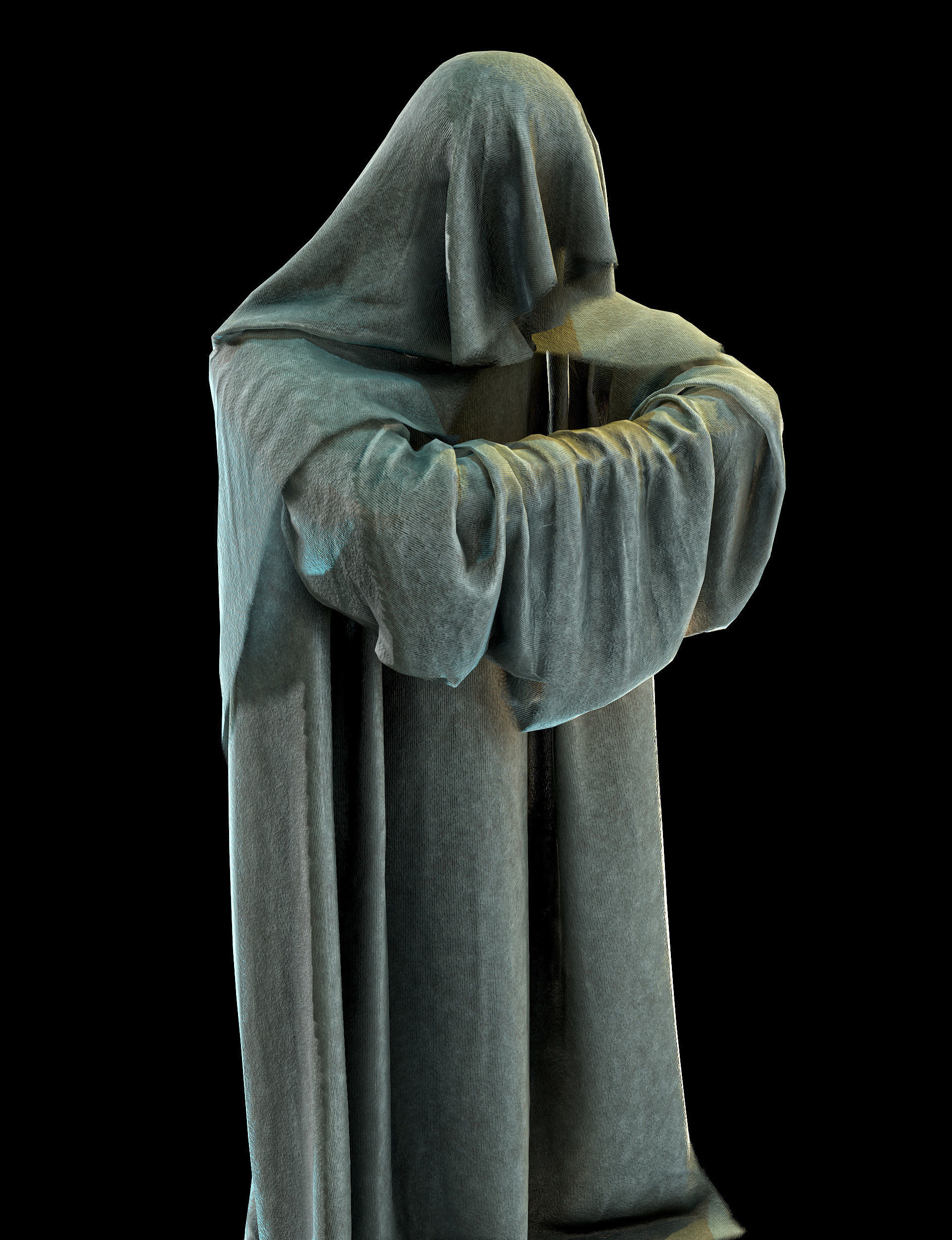3D model Game-Ready Monk man in cloak VR / AR / low-poly | CGTrader