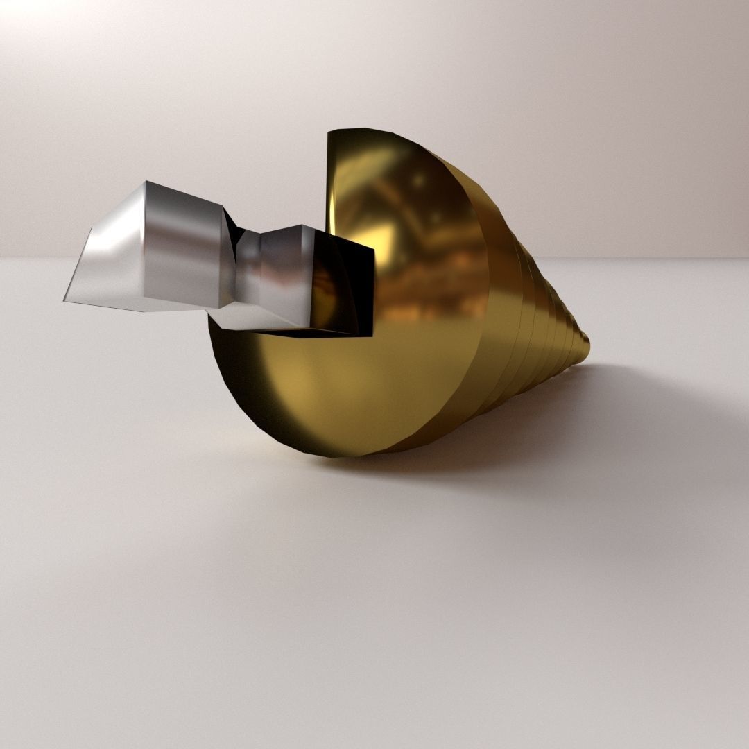 Pyramid Drill Bit 3D model | CGTrader