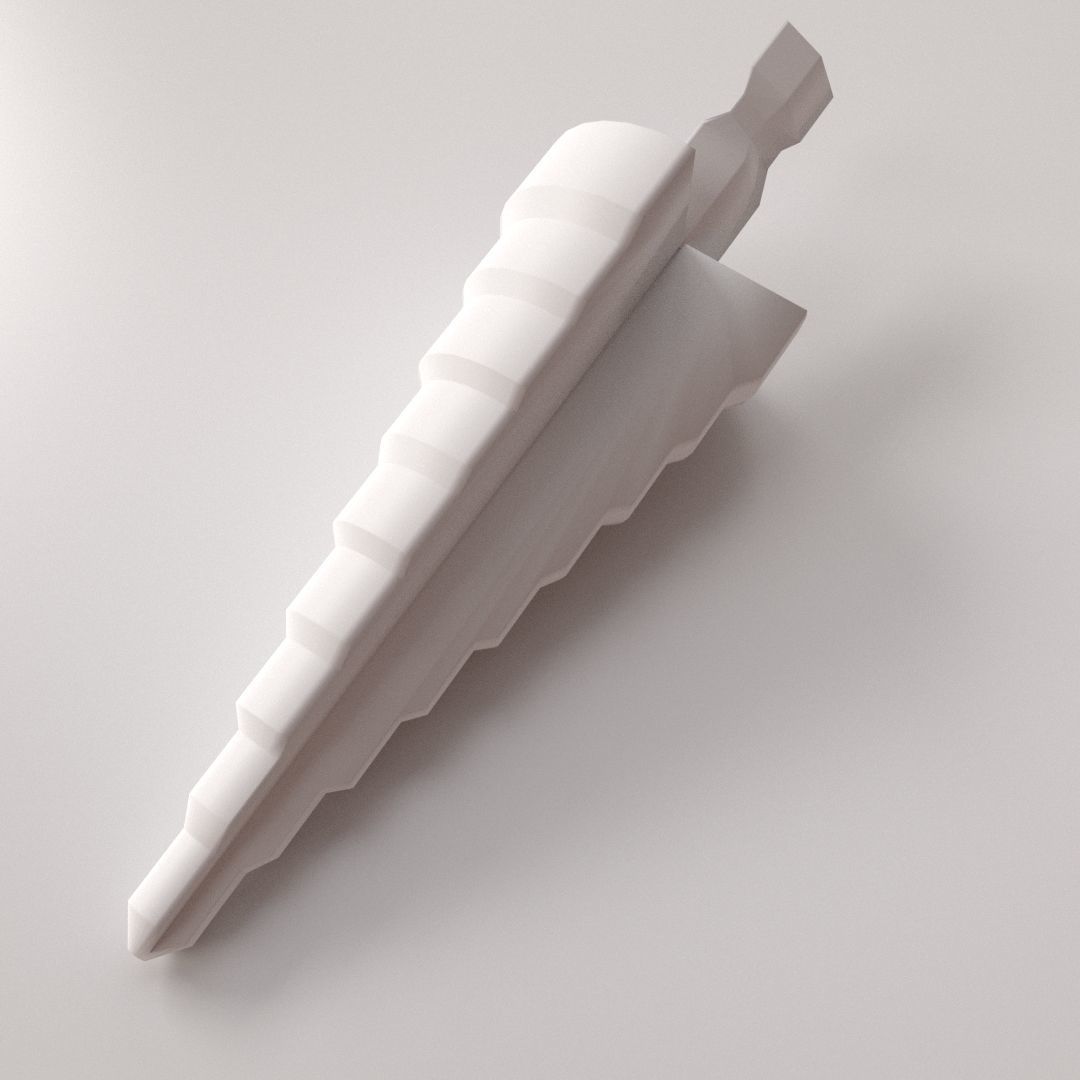 Pyramid Drill Bit 3D model | CGTrader