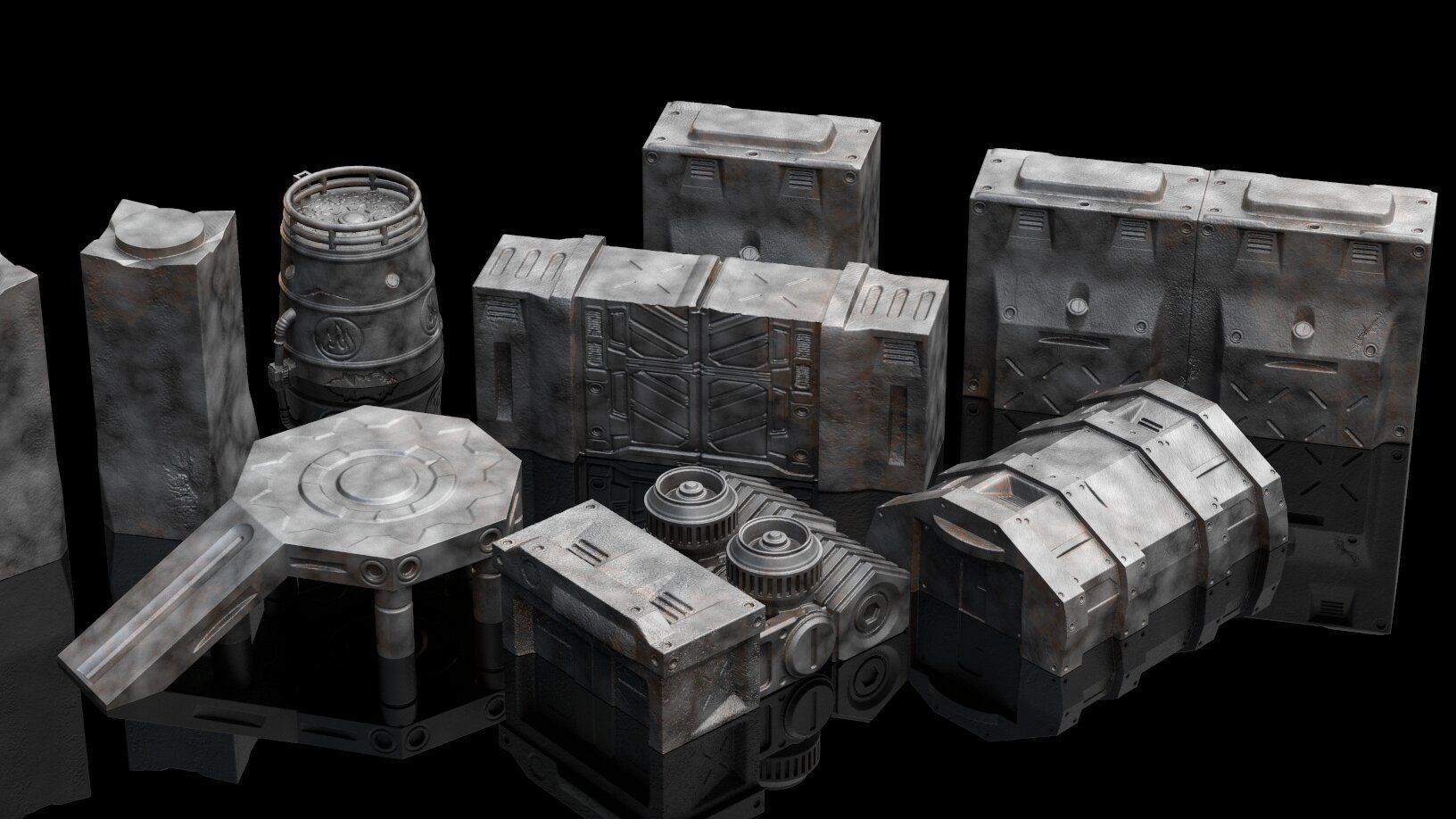 Terrain Base Building Pack 3D model 3D printable | CGTrader