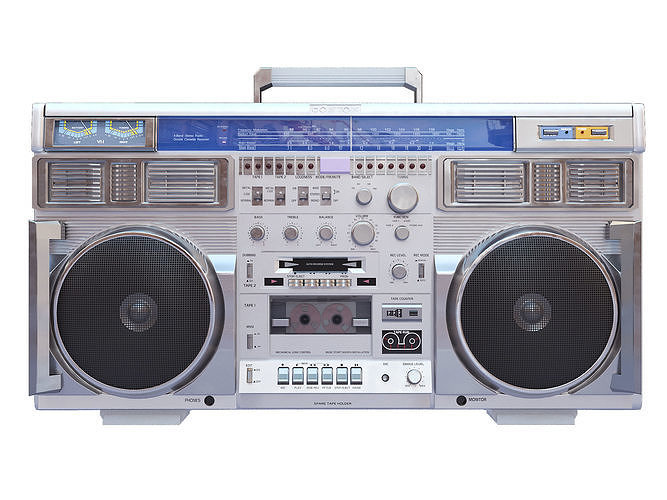 3D Retro Boombox Conion C-100F 3D model | CGTrader