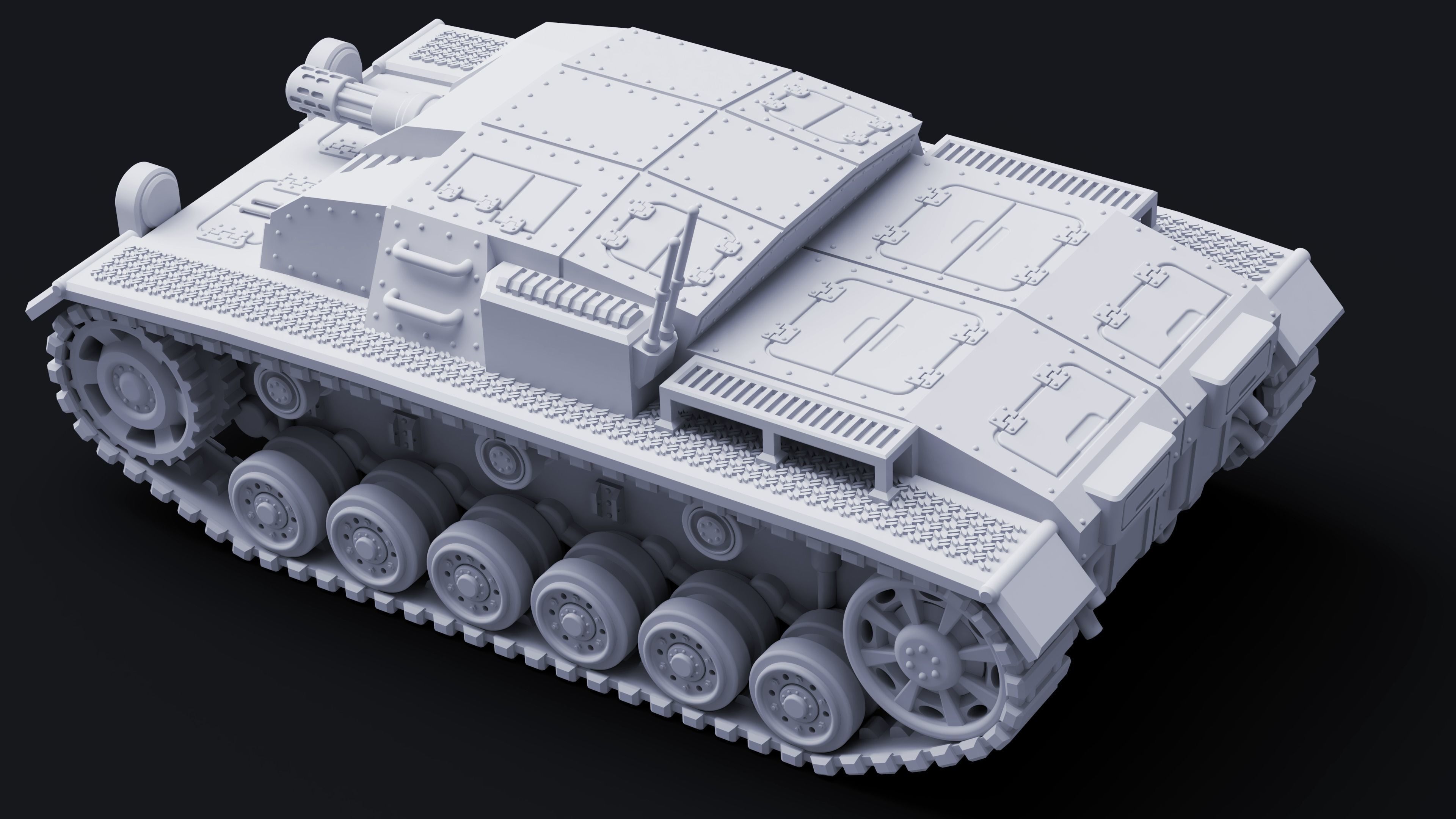 RU-30 Badger Infantry Support Tank - Earth Defense Forces 3D model 3D ...