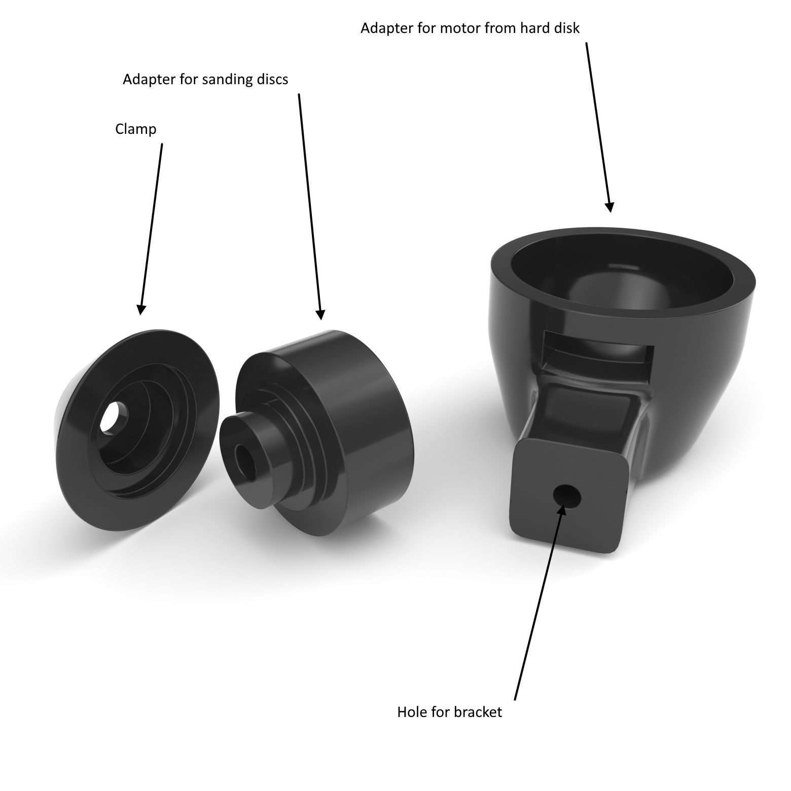 Fan-machine from the hard disk 3D model 3D printable | CGTrader