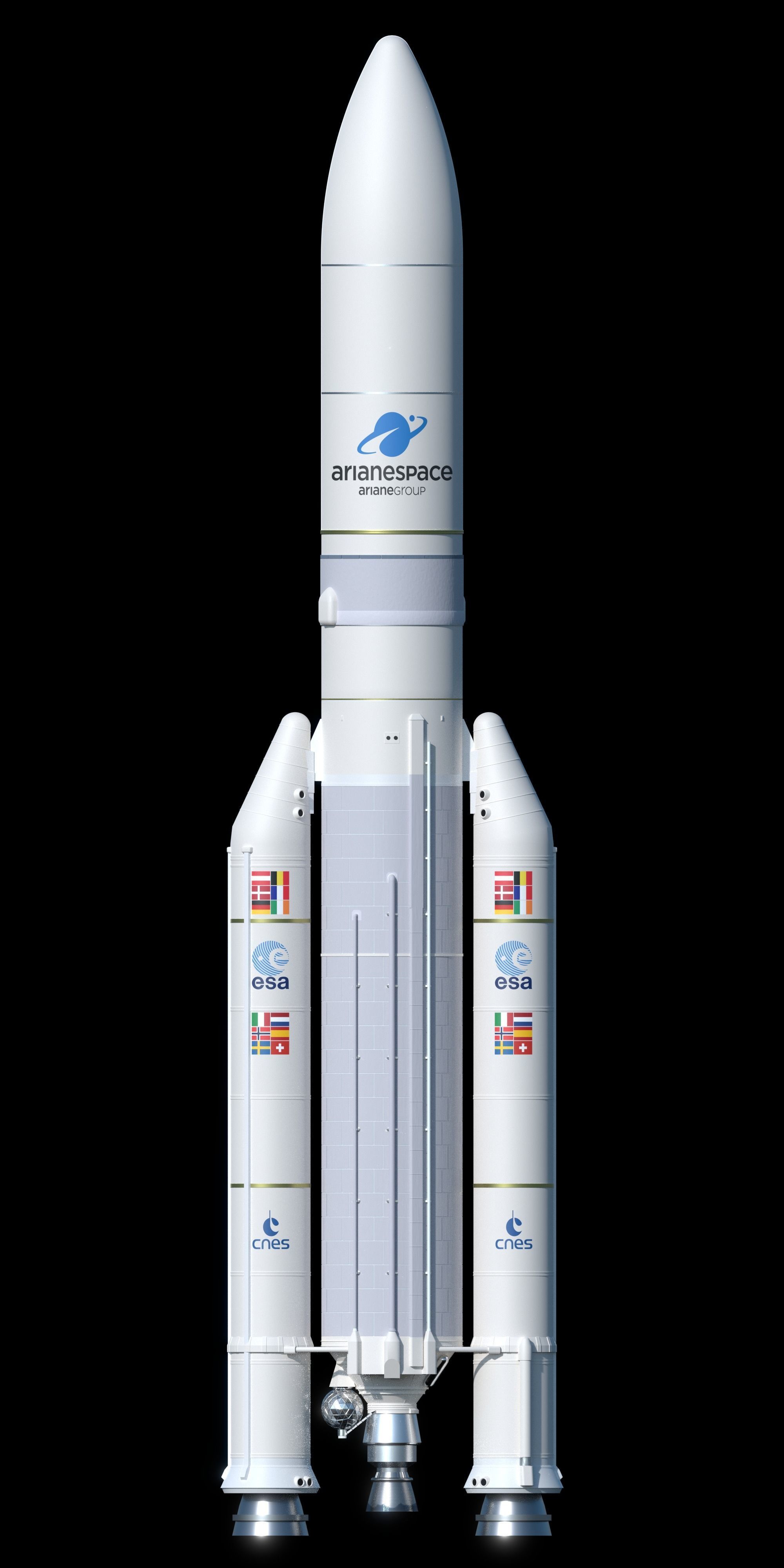 Ariane 5 ECA rocket 3D model | CGTrader