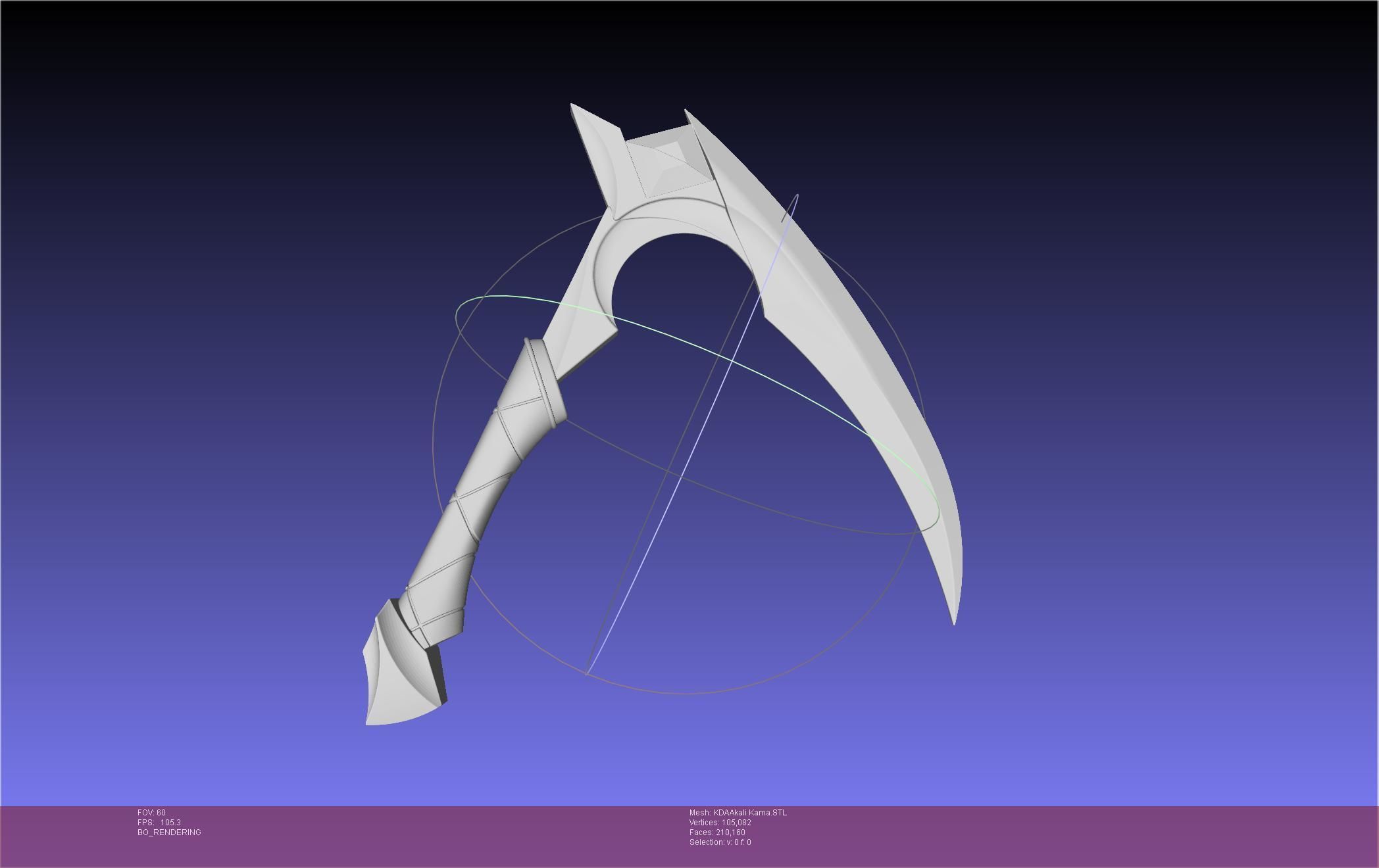 League Of Legends KDA Akali Kama Printable Model 3D model 3D printable ...