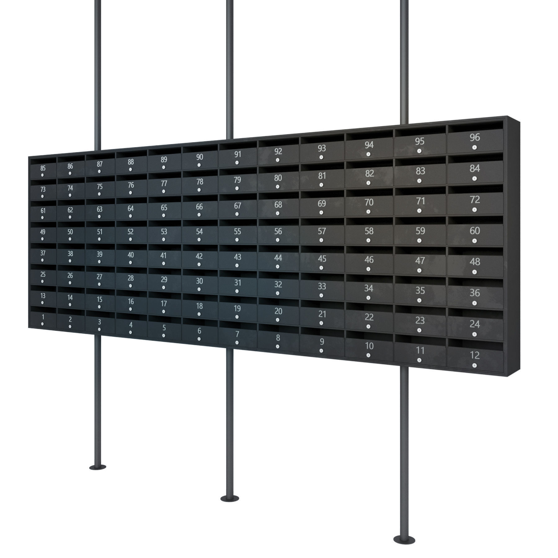 Mailbox system 3D model | CGTrader