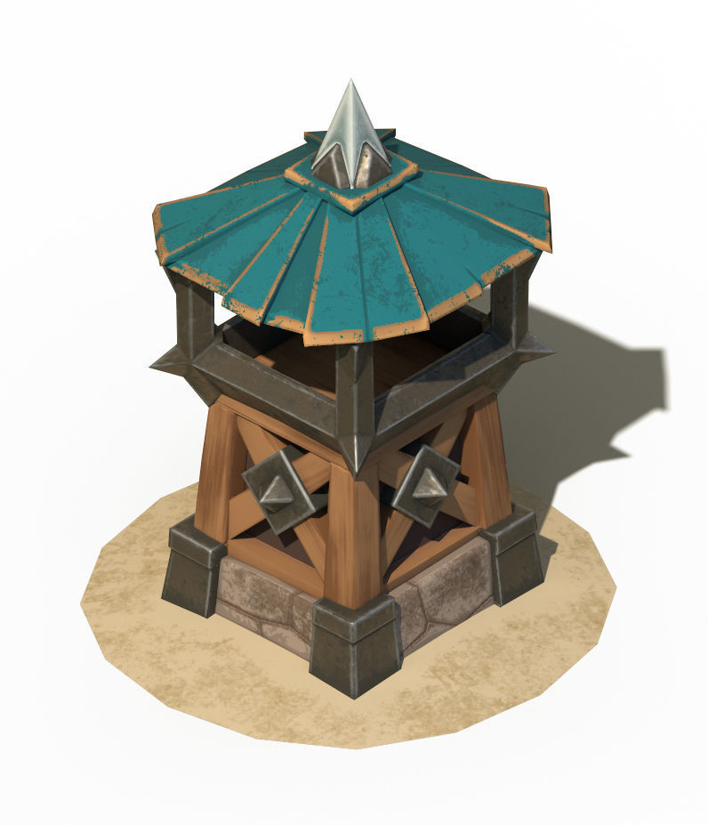 3D model game-ready Archer Tower | CGTrader