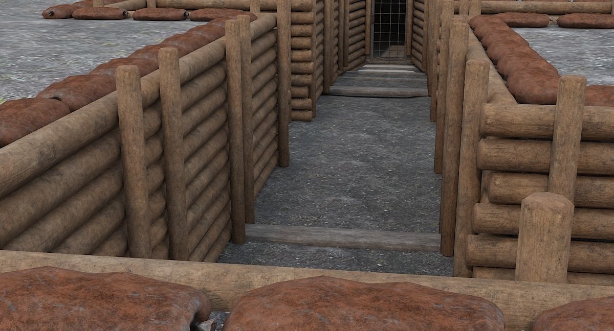 3D model Modular Military Trenches VR / AR / low-poly | CGTrader