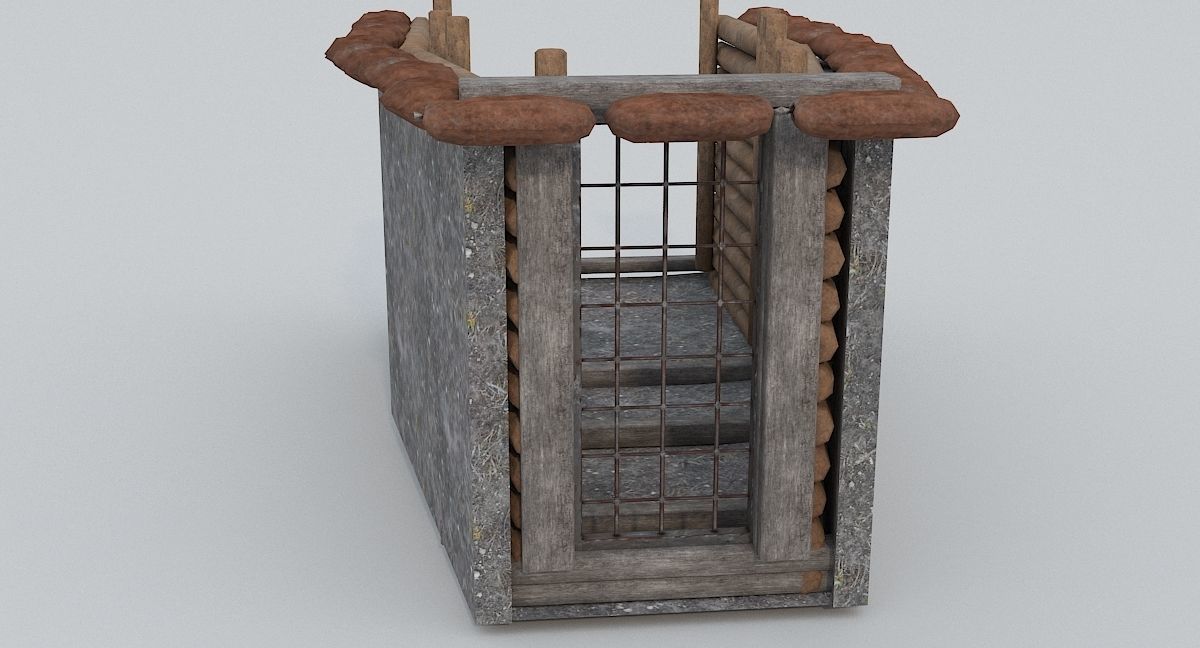 3D model Modular Military Trenches VR / AR / low-poly | CGTrader