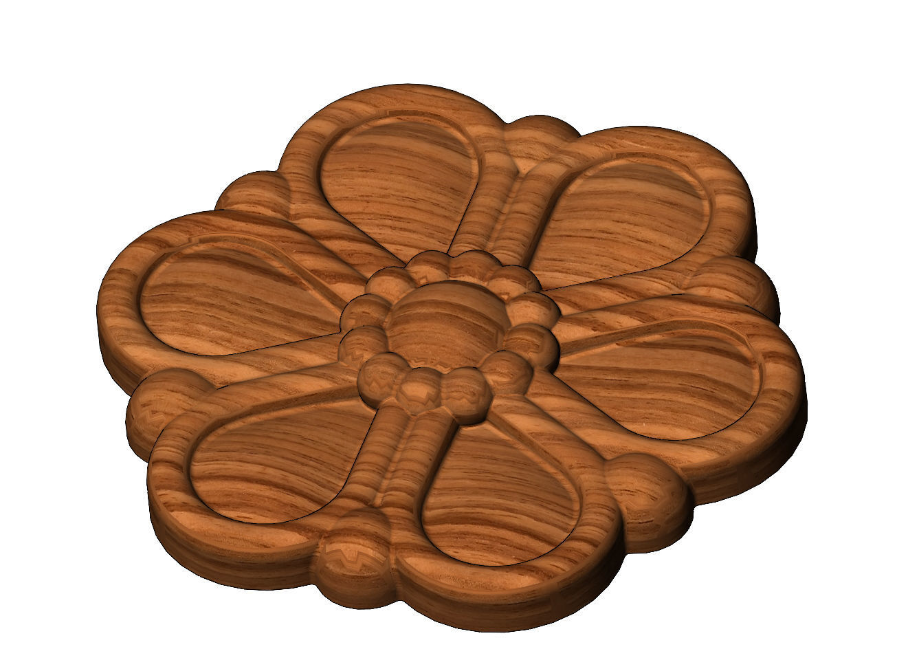 Daisy flower rosette 3D model 3D printable | CGTrader
