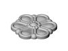 Daisy flower rosette 3D model 3D printable | CGTrader
