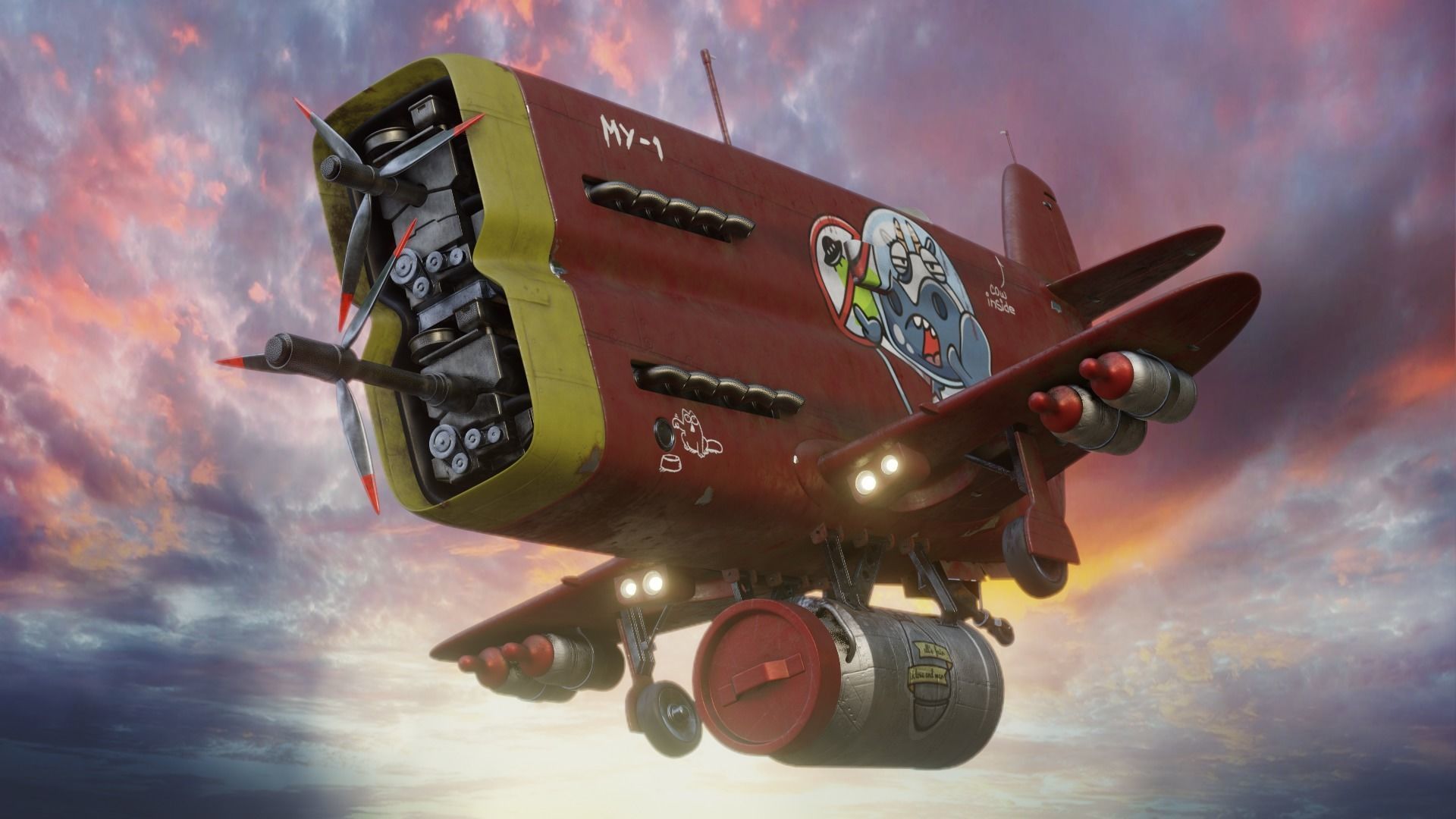 3D model Helicopter with guns and missiles VR / AR / low-poly | CGTrader