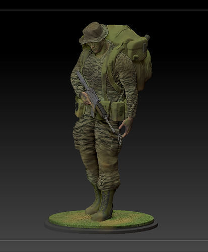 Vietnam Era LRRP 3D model 3D printable | CGTrader